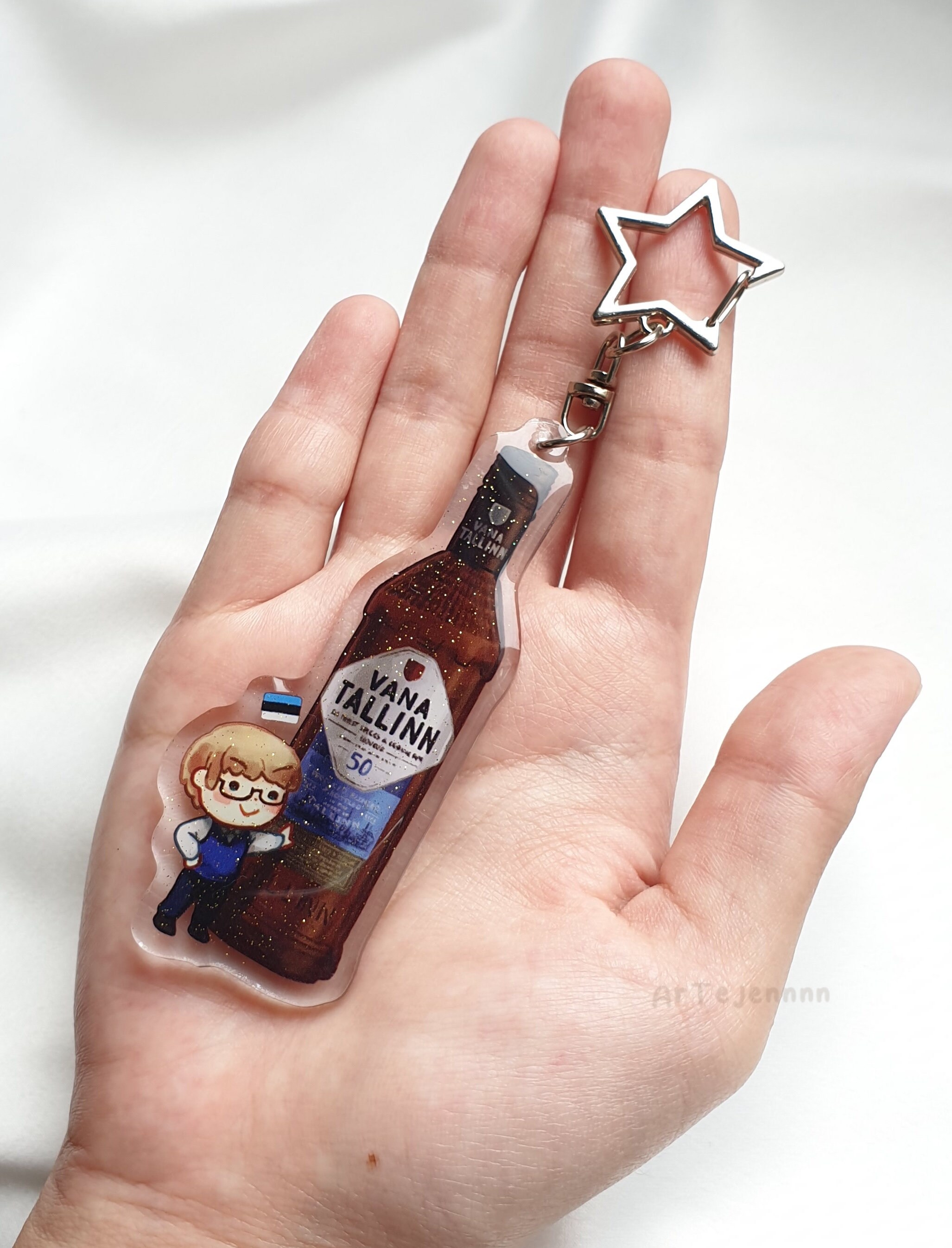 Hetalia Keychain APH Baltics Alcoholic Drink estonia - Etsy