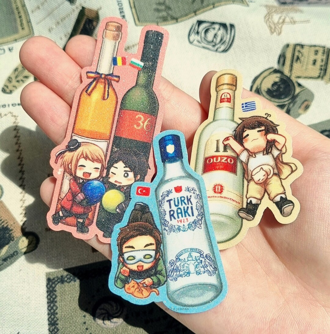 Hetalia Stickers – APH Balkan-mediterranean Countries Spirit (greece ...