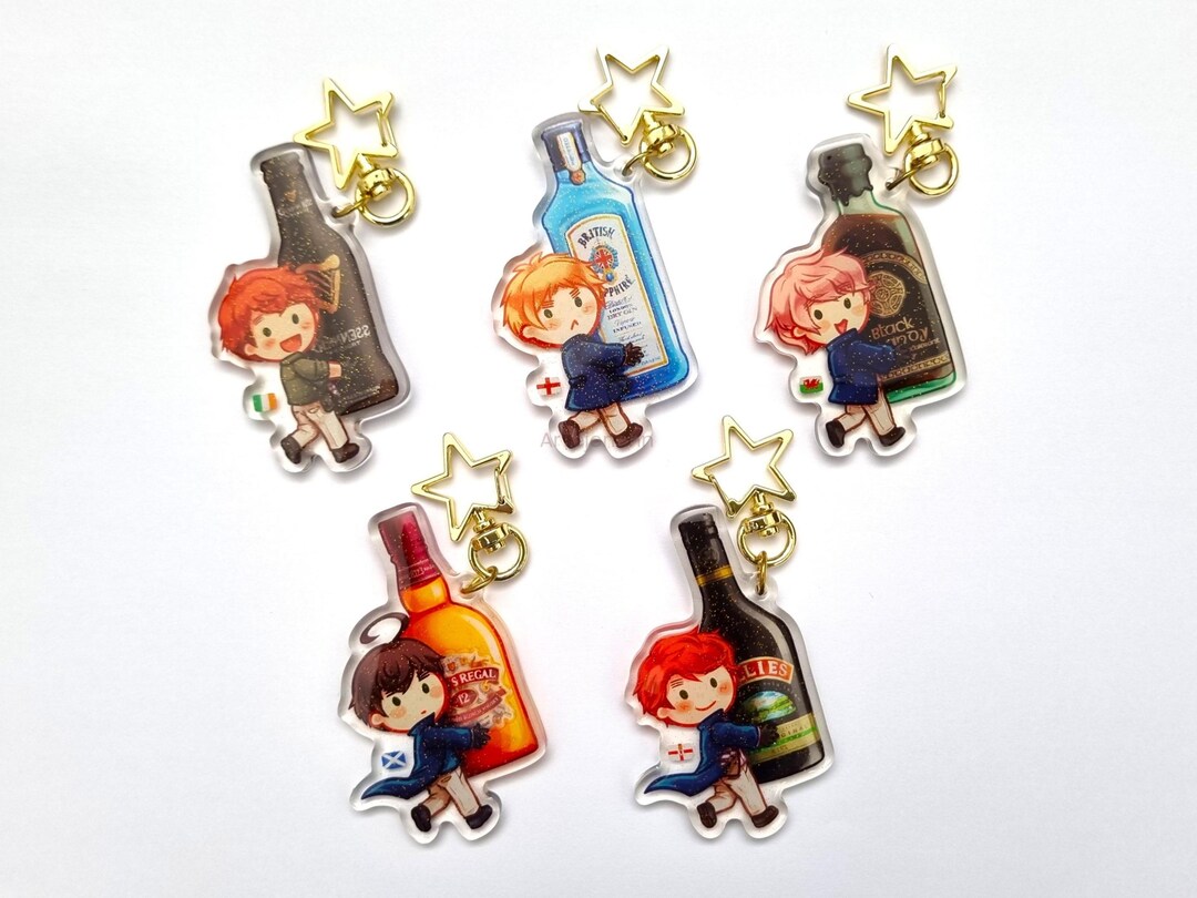 Hetalia Keychain – APH United Kingdom Bros & Ireland Alcohol Drinks ...