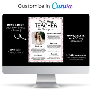 Meet the Teacher Editable Template, Back to School Welcome Letter ...