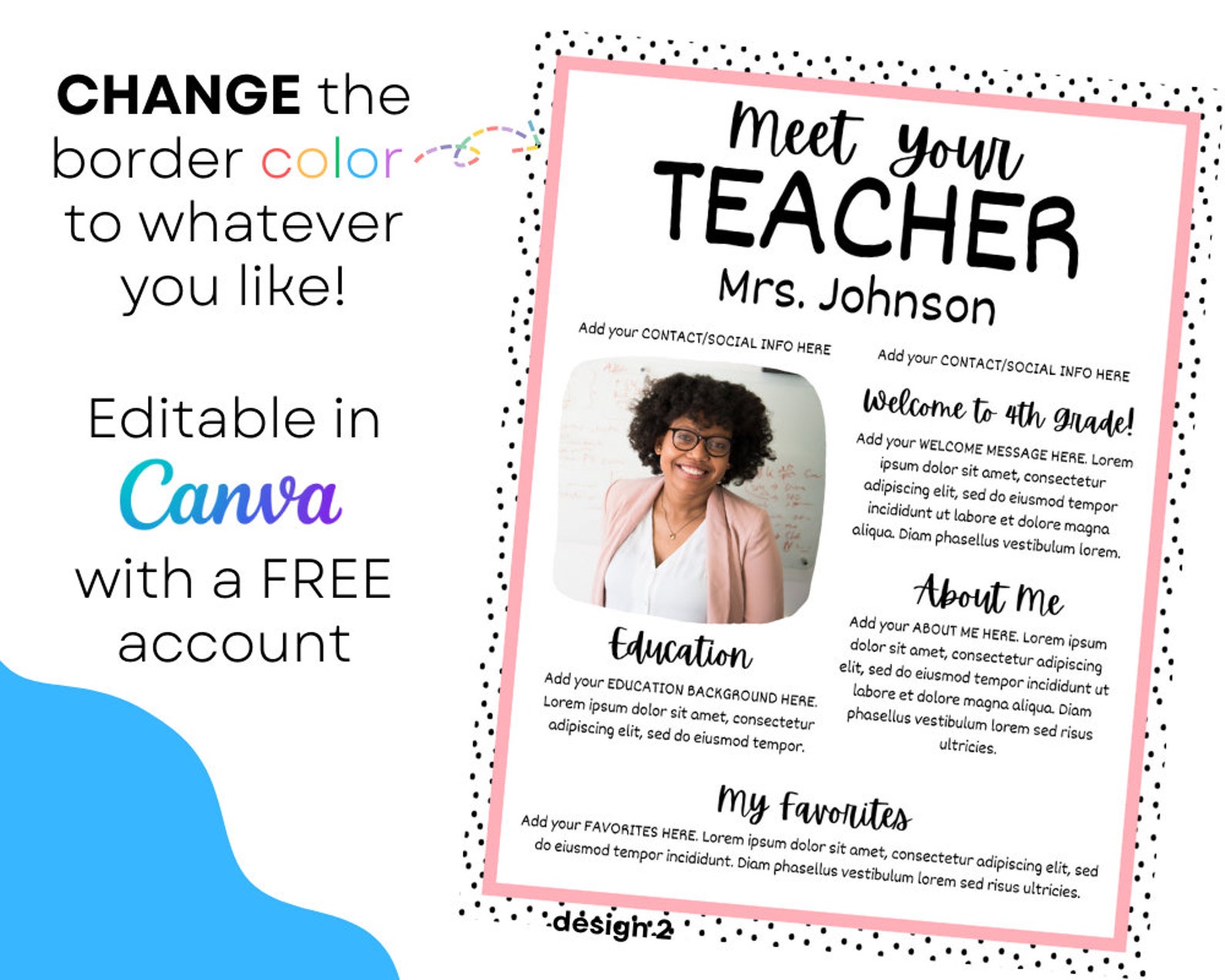 Meet the Teacher Editable Template, Back to School Welcome Letter ...