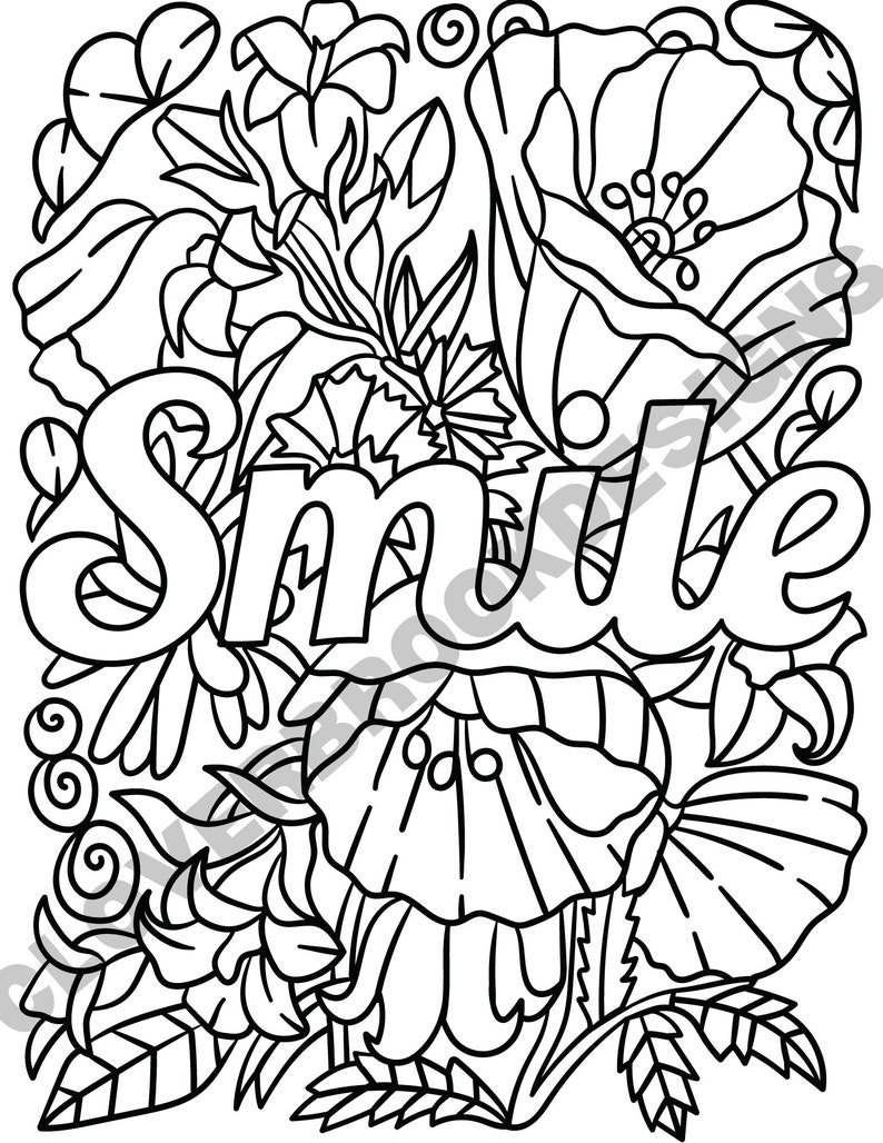 Set of 20 Positive Affirmation Coloring Page Printable - Etsy