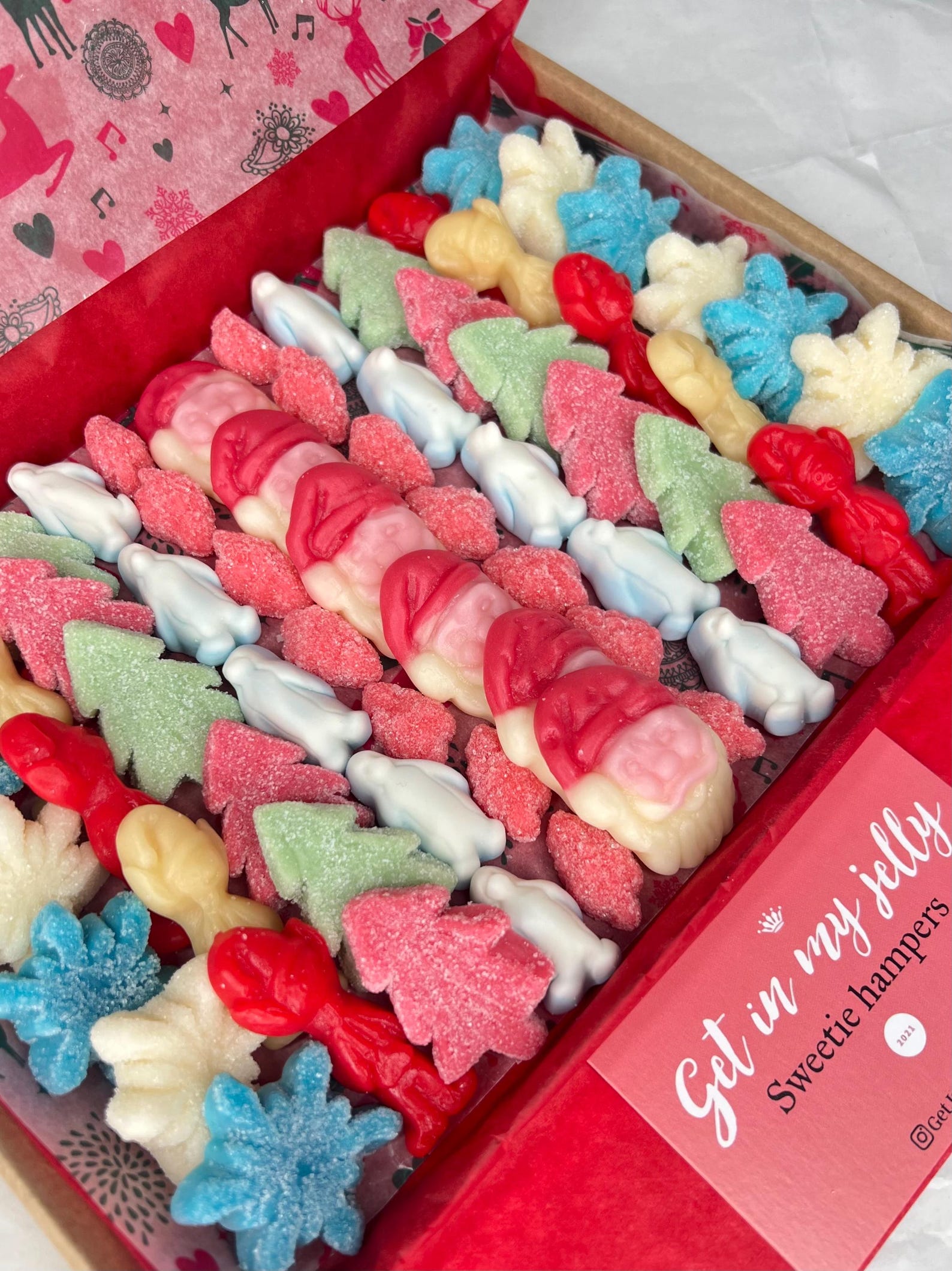 Personalised Christmas Sweet Pick N Mix Grab Bag Favor, Xmas Gift ...