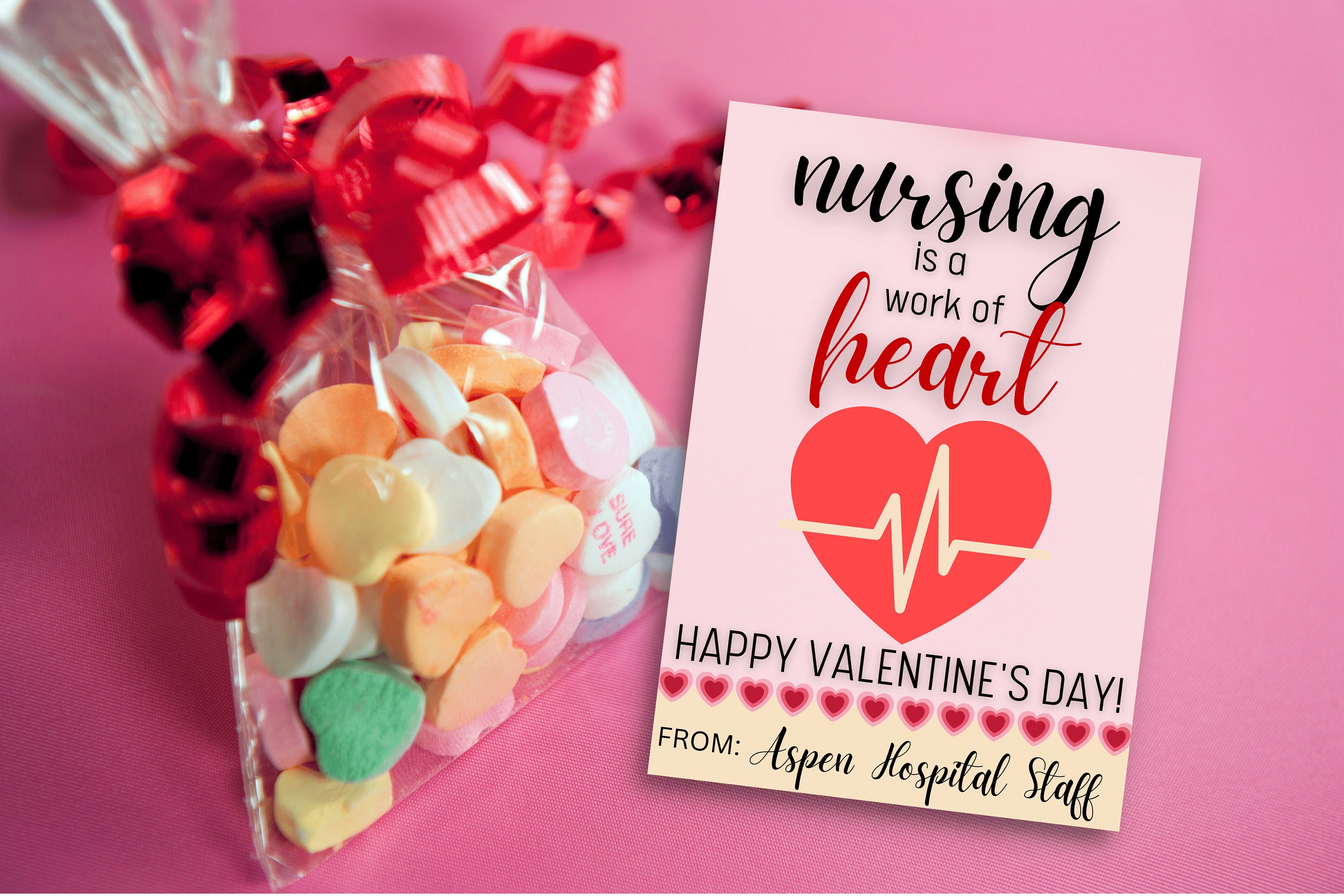 Editable Valentine's Cards for Nurses | Nurse Recognition for Valentine ...
