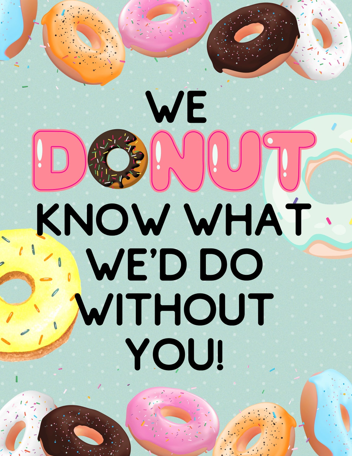 Printable Donut Recognition Flyers Set of Three Unique Flyers Donut ...