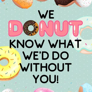 Printable Donut Recognition Flyers | Set of Three Unique Flyers | Donut ...