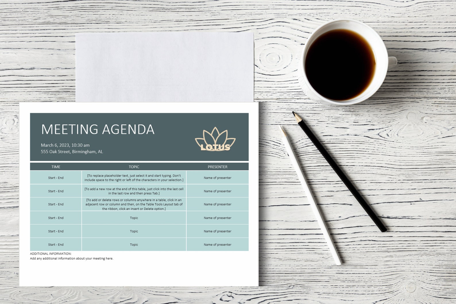 Meeting Agenda Form, Editable Google Docs Meeting Schedule Template ...