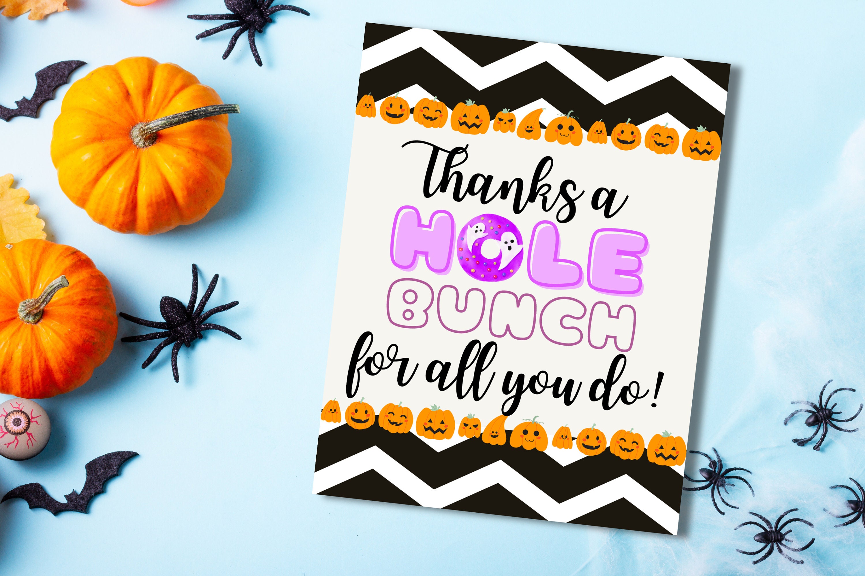 Printable Halloween Donut Flyers, Employee Appreciation Donut Flyers ...