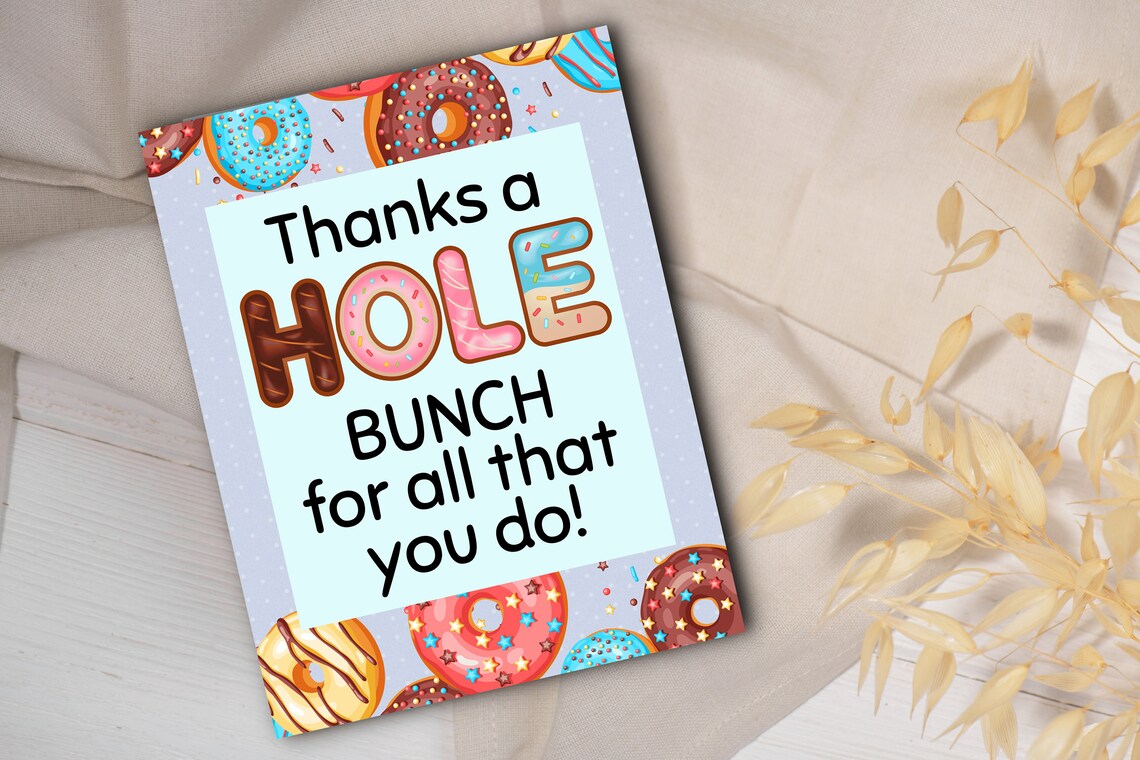 Printable Donut Recognition Flyers Set of Three Unique Flyers Donut ...