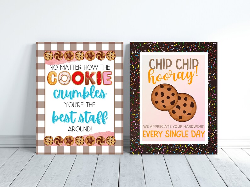 Printable Cookie-themed Employee Appreciation Flyers | Employee ...