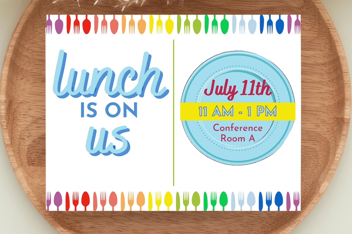 Employee Appreciation Lunch Flyer, Work Lunch Invitation, Customizable ...
