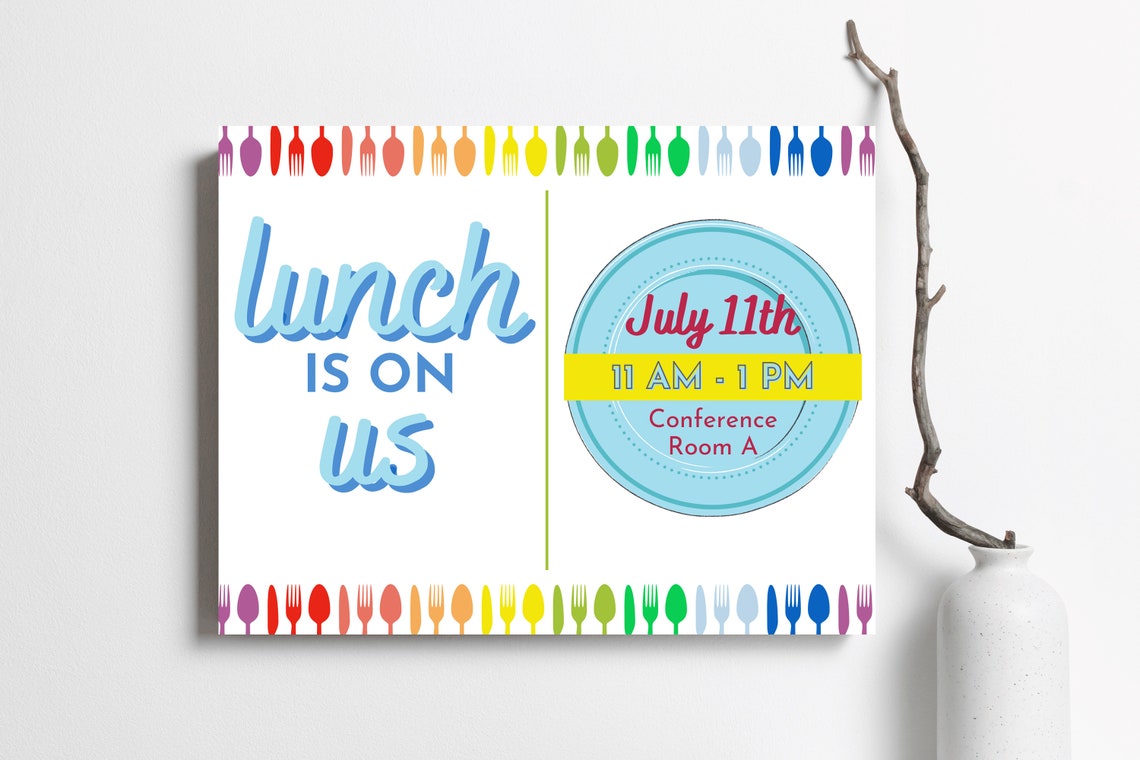 Employee Appreciation Lunch Flyer, Work Lunch Invitation, Customizable ...