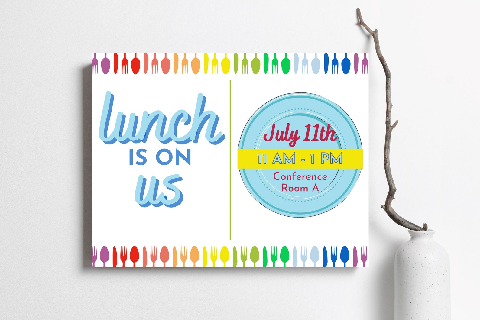 Employee Appreciation Lunch Flyer, Work Lunch Invitation, Customizable ...