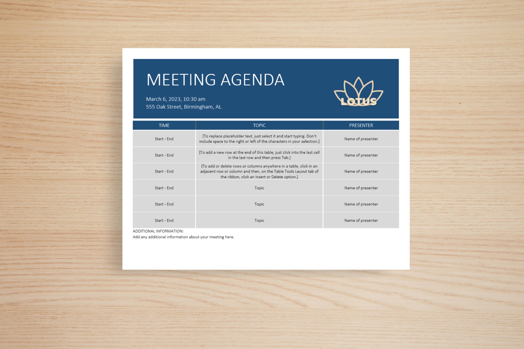 Plantillas De Reuniones En Word Descargar Plantilla Gratuita Agenda