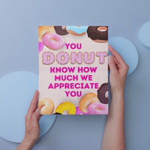 Printable Donut Recognition Flyers | Set of Three Unique Flyers | Donut ...