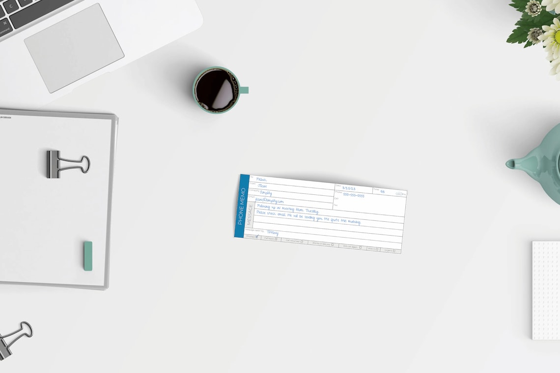 Printable Message Pad Template Form, Missed Call Template PDF, Phone ...