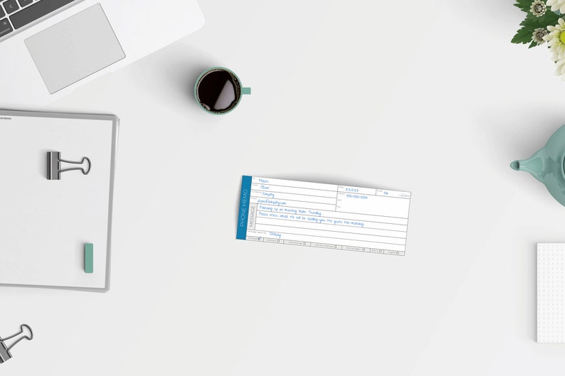 Printable Message Pad Template Form, Missed Call Template PDF, Phone ...