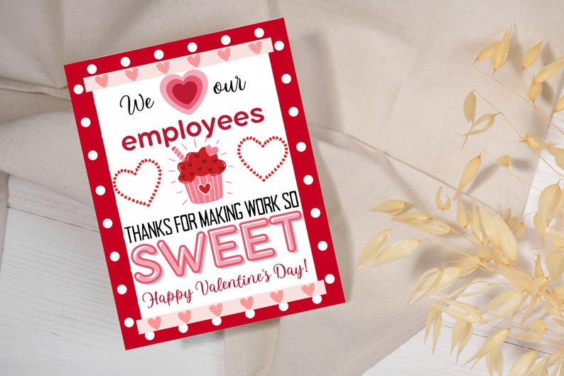 Printable Employee Valentine's Day Treat Flyer | Flyer for Valentine's ...