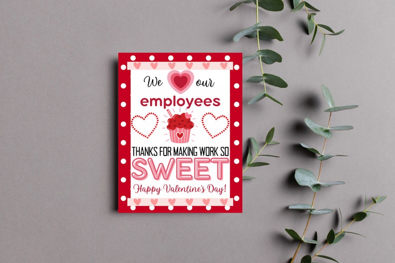 Printable Employee Valentine's Day Treat Flyer | Flyer for Valentine's ...