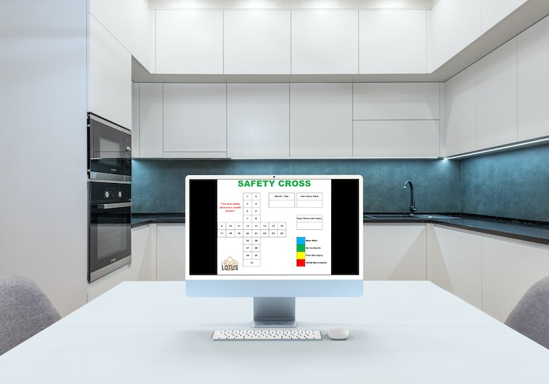 Safety Cross Template, Recordable Incident Tracker, Editable Microsoft ...