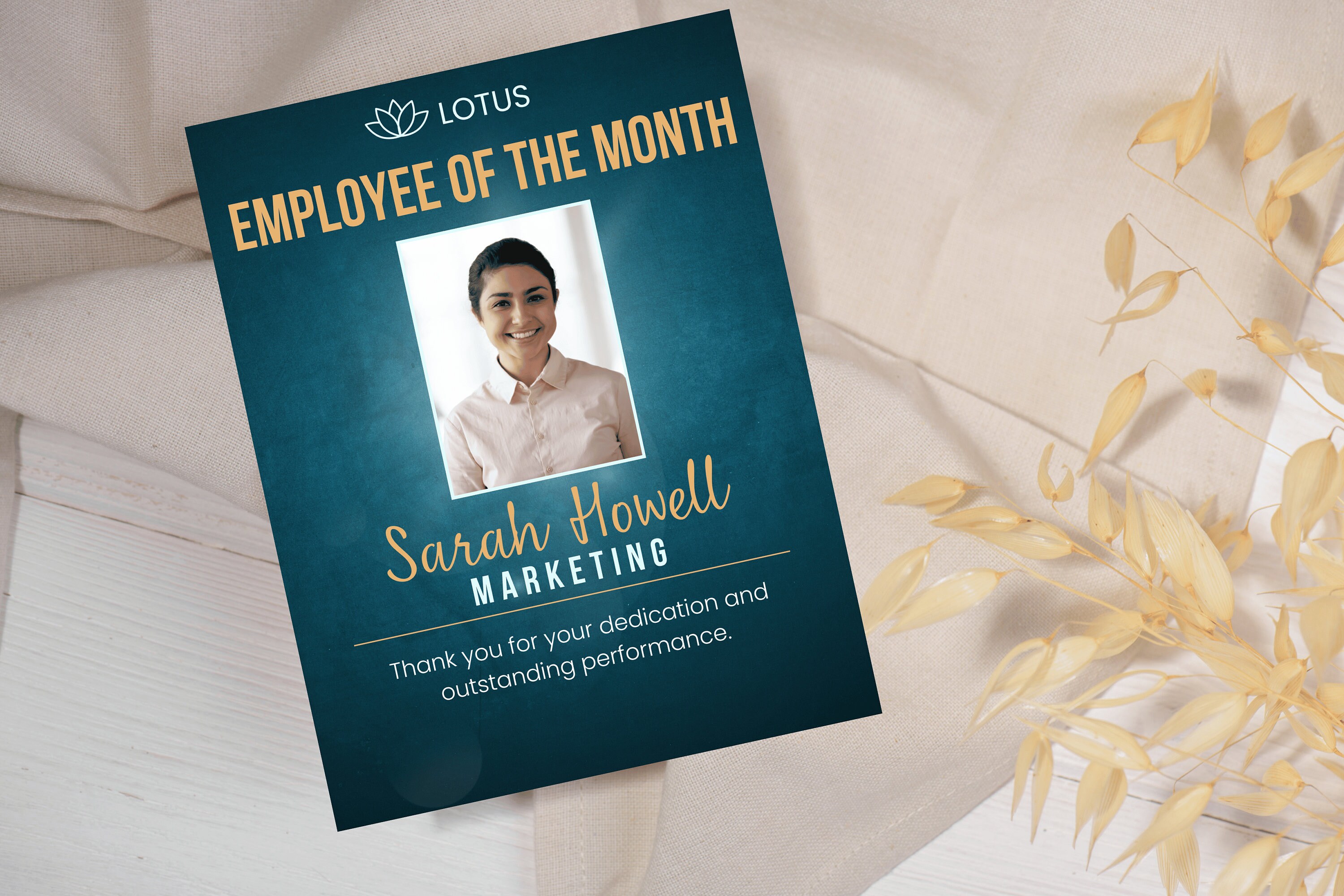 Customizable Employee of the Month Flyer | Employee of the Month ...