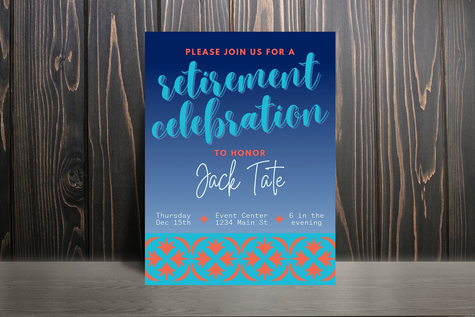 Editable Retirement Party Flyer - Etsy