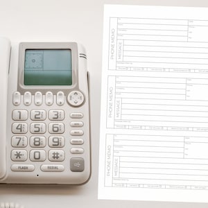 Printable Phone Memo Message Template, Missed Call Message Form ...