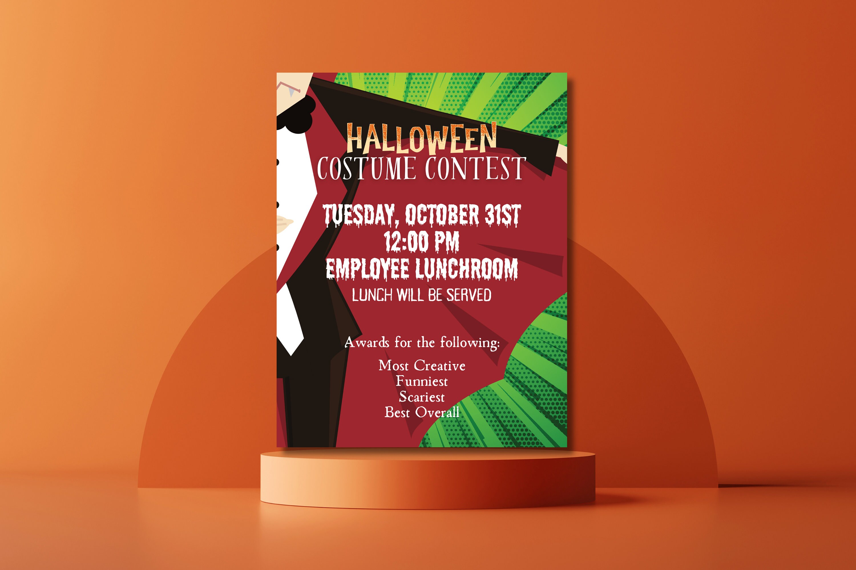 Editable Halloween Costume Contest Flyer, Halloween Party Flyer ...