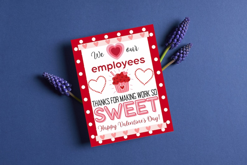 Printable Employee Valentine's Day Treat Flyer | Flyer for Valentine's ...