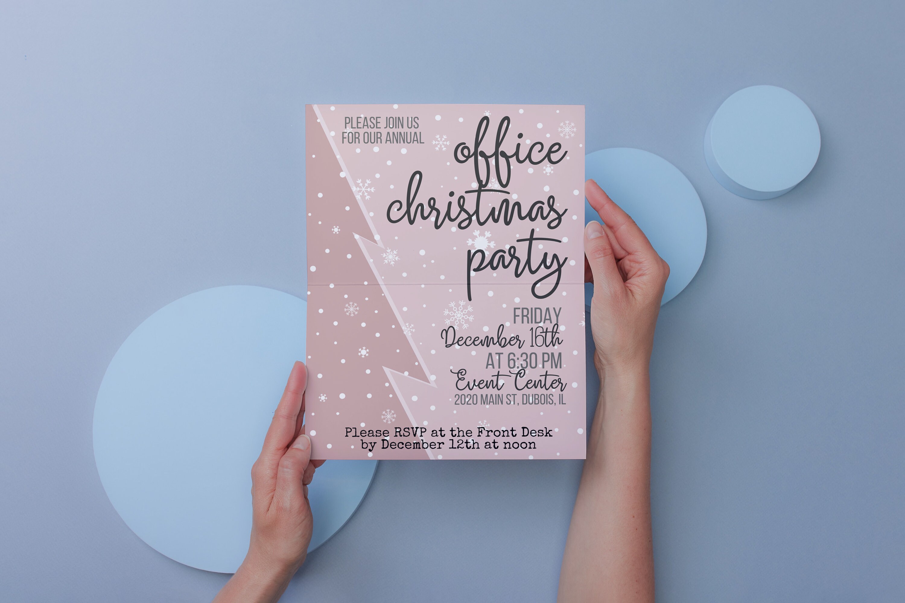Editable Christmas Party Flyer for Work - Etsy