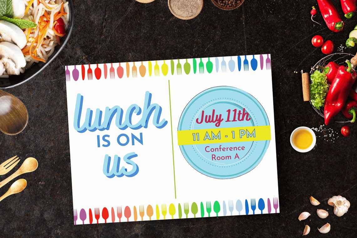 Employee Appreciation Lunch Flyer, Work Lunch Invitation, Customizable ...