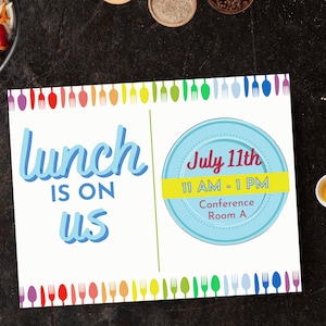 Employee Appreciation Lunch Flyer, Work Lunch Invitation, Customizable ...