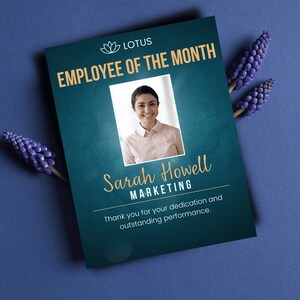 Customizable Employee of the Month Flyer | Employee of the Month ...