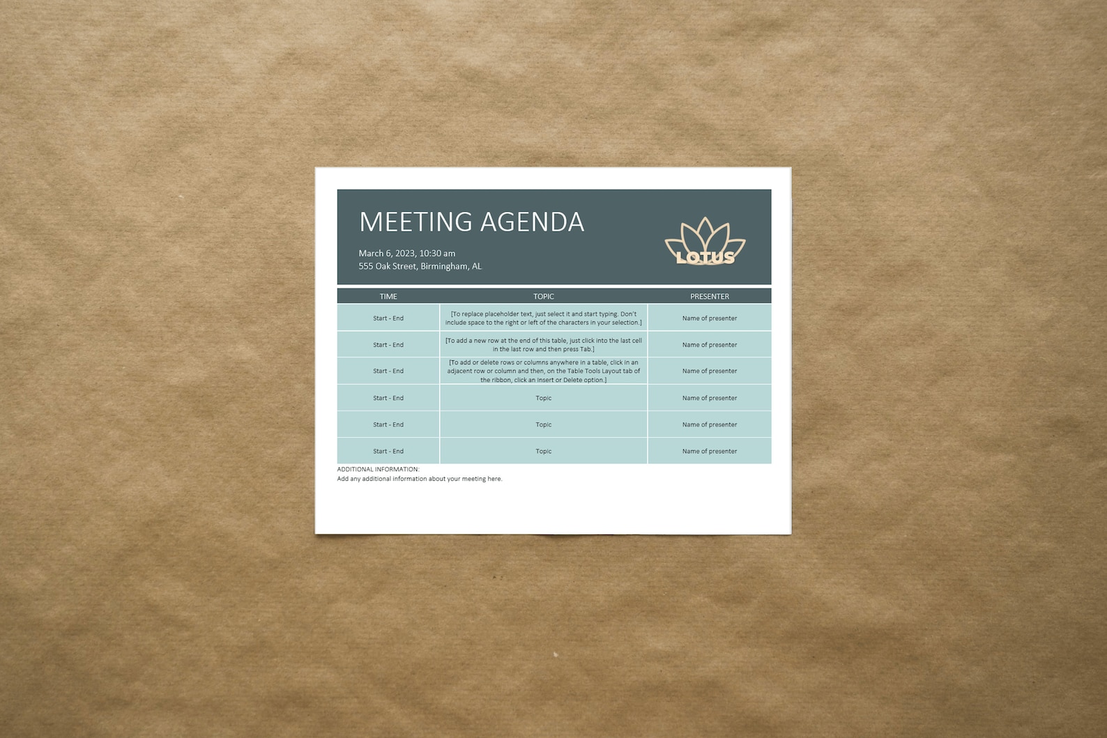 Meeting Agenda Form, Editable Google Docs Meeting Schedule Template ...