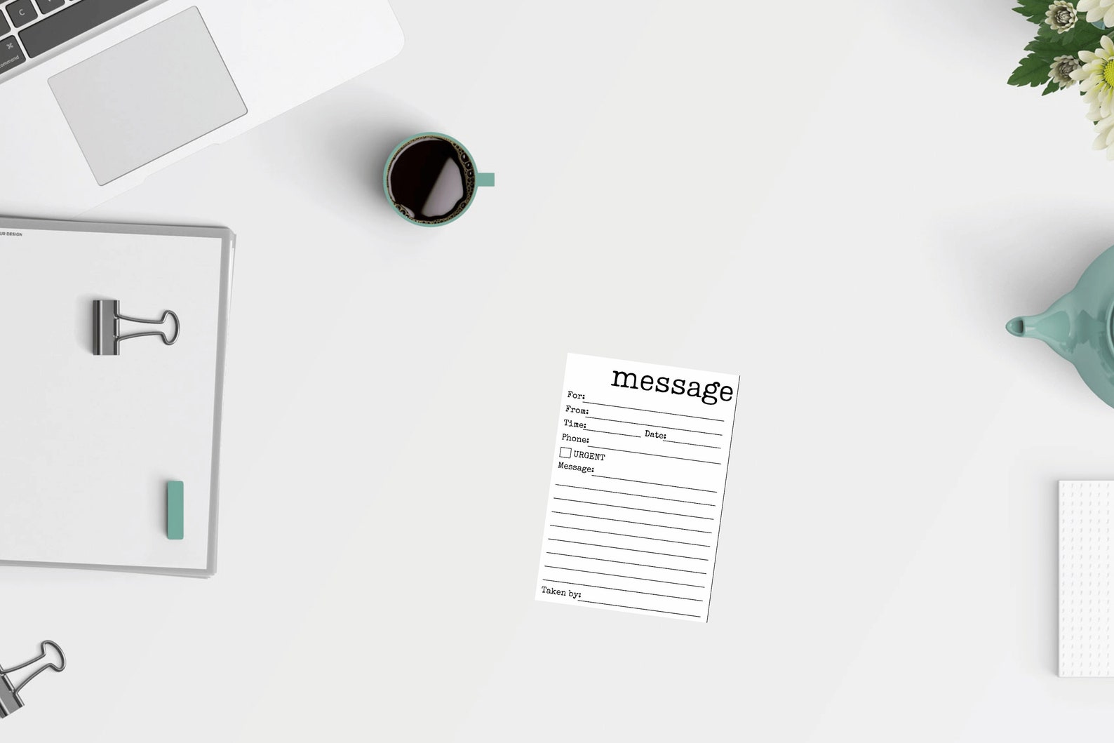 Printable Message Form, Missed Call PDF, Phone Message Memo Template ...