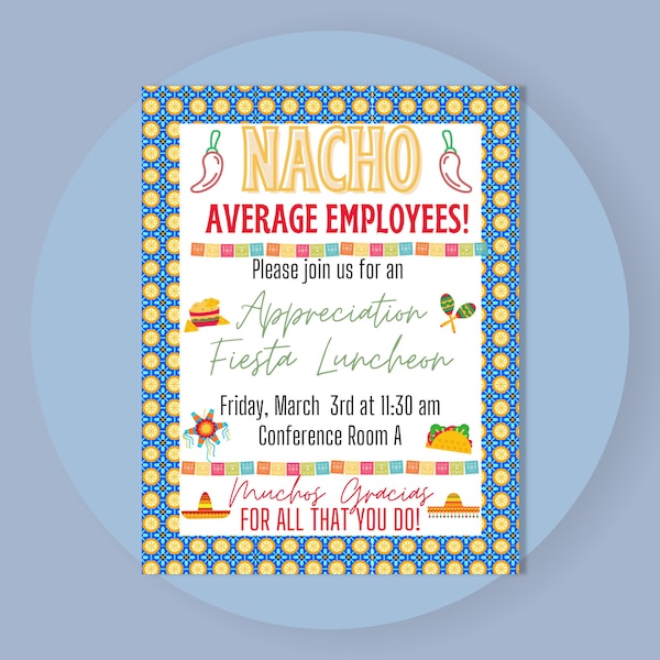 Employee Appreciation Lunch Flyer - Etsy