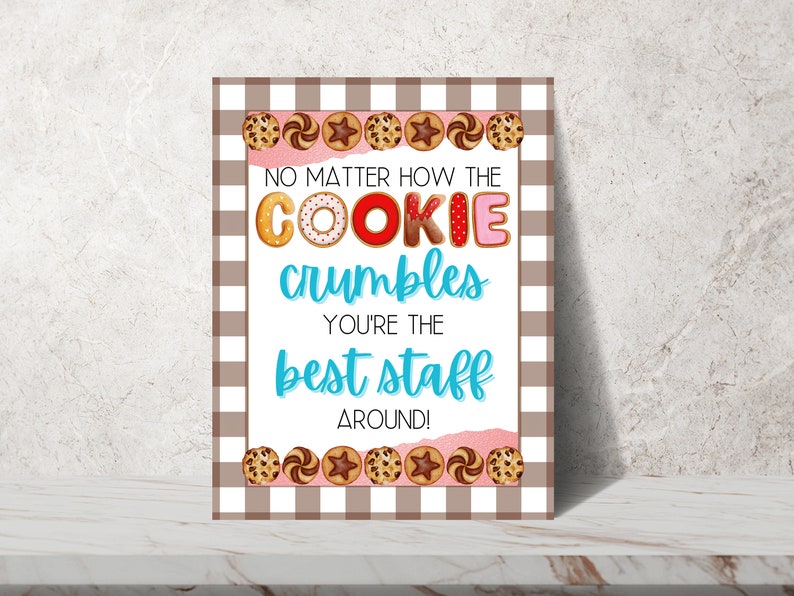 Printable Cookie-themed Employee Appreciation Flyers | Employee ...