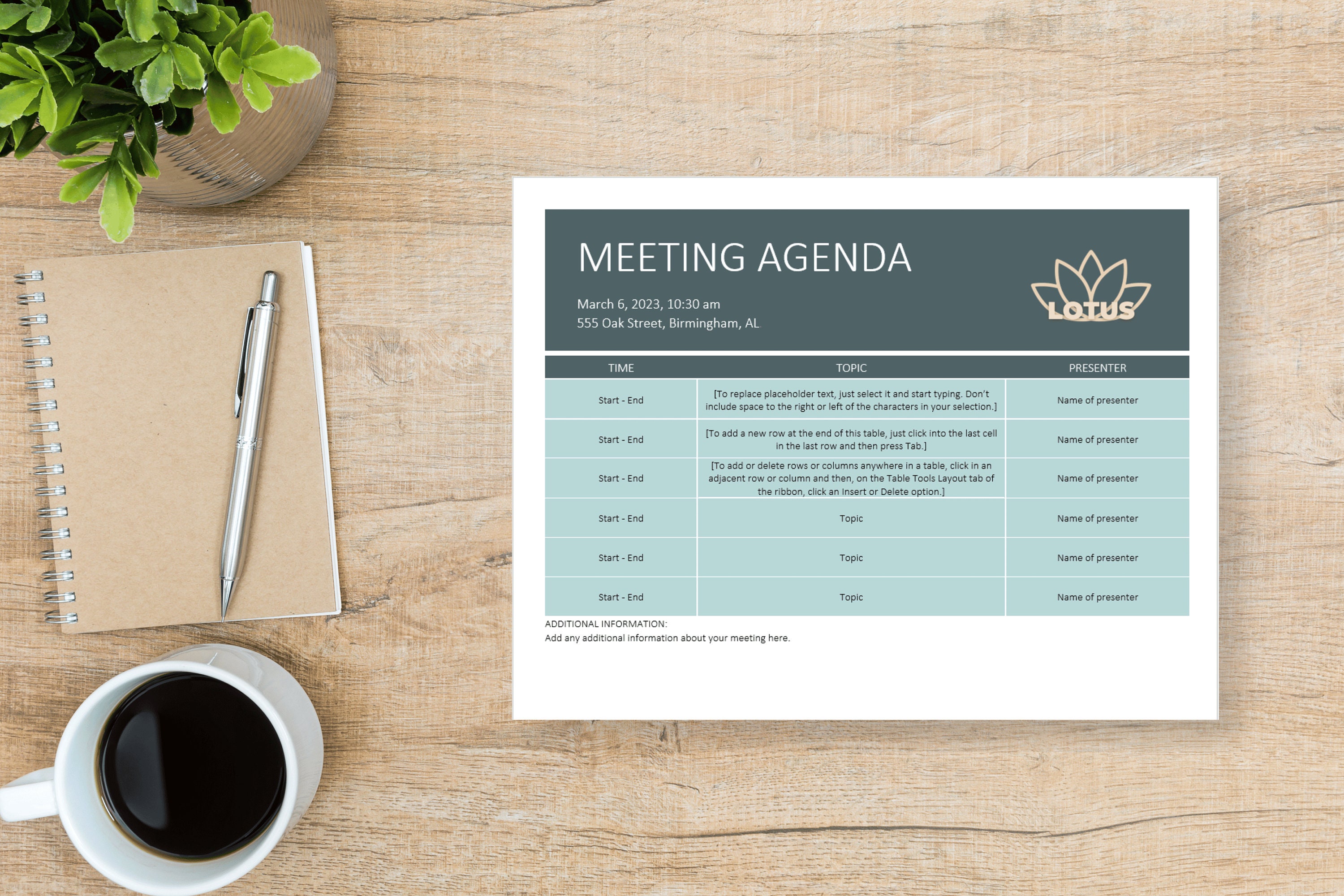 Meeting Agenda Form, Editable Google Docs Meeting Schedule Template ...