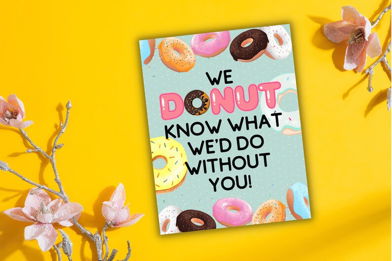 Printable Donut Recognition Flyers | Set of Three Unique Flyers | Donut ...