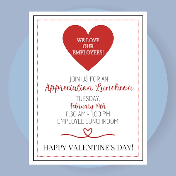 Employee Appreciation Luncheon - Etsy