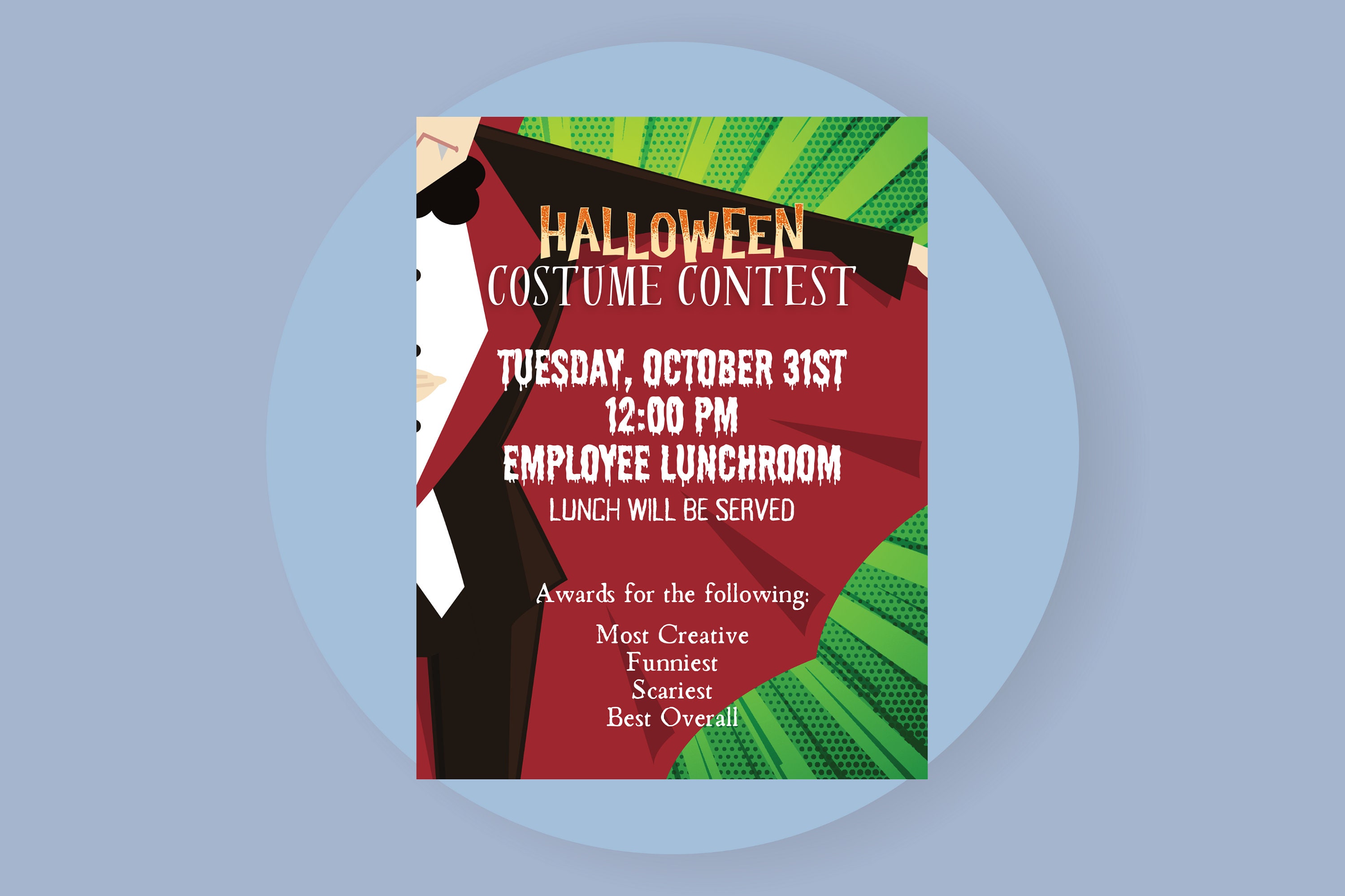 Editable Halloween Costume Contest Flyer, Halloween Party Flyer ...