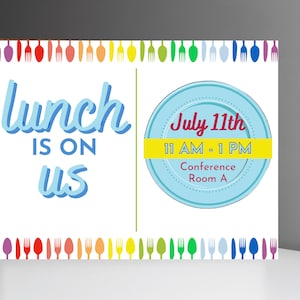 Employee Appreciation Lunch Flyer, Work Lunch Invitation, Customizable ...
