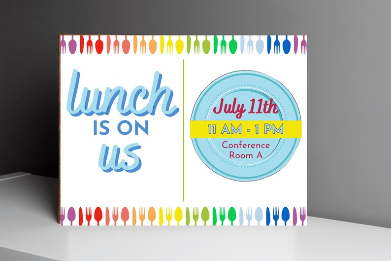 Employee Appreciation Lunch Flyer, Work Lunch Invitation, Customizable ...