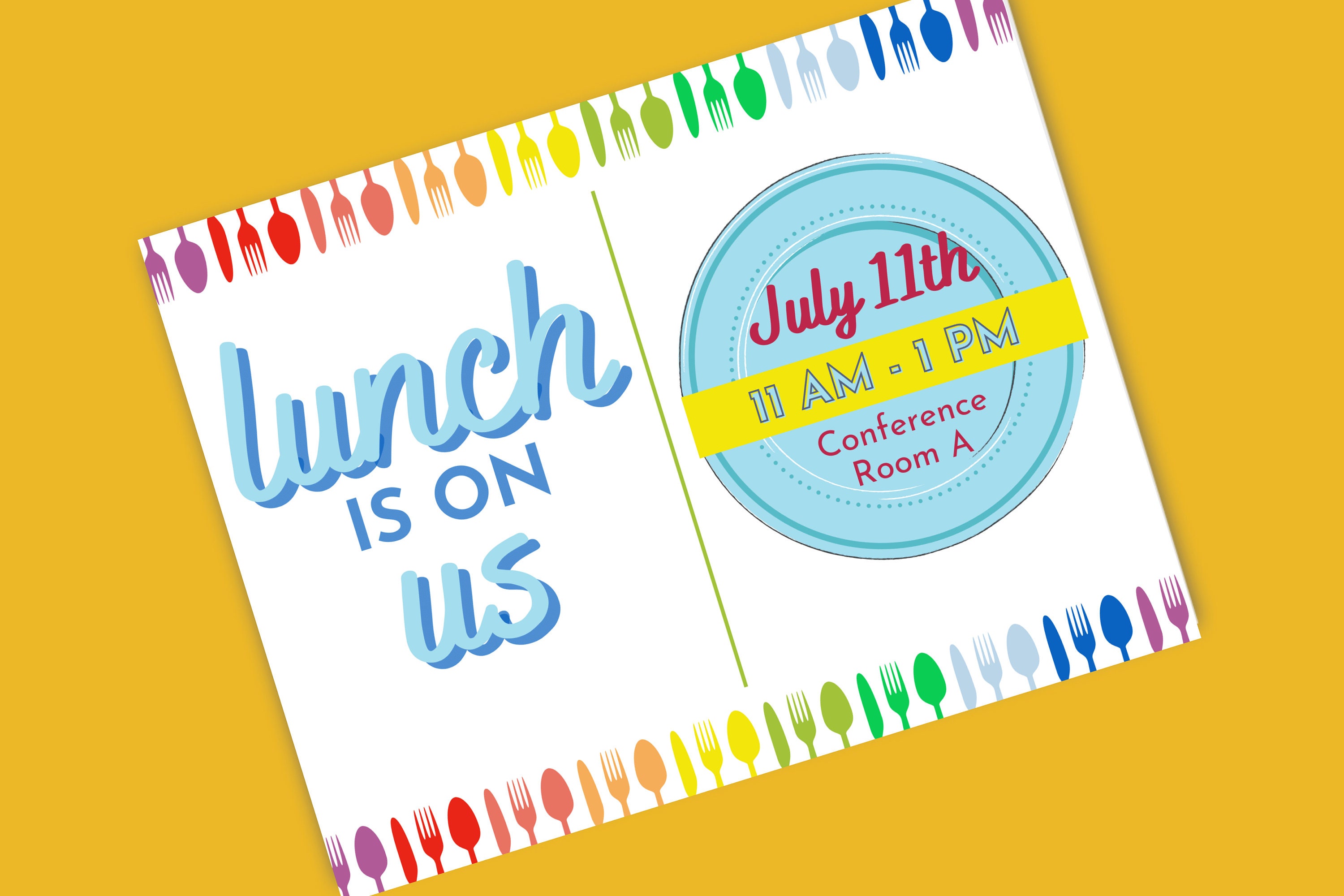 Employee Appreciation Lunch Flyer, Work Lunch Invitation, Customizable ...