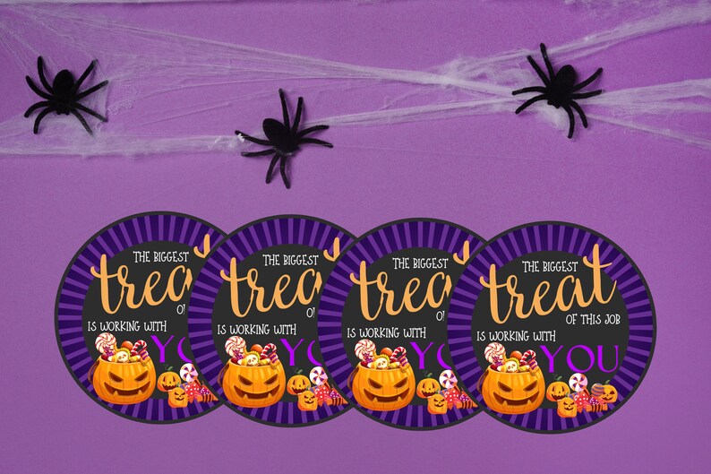 Printable Halloween Gift Tags, Halloween Coworker Gift, Employee ...
