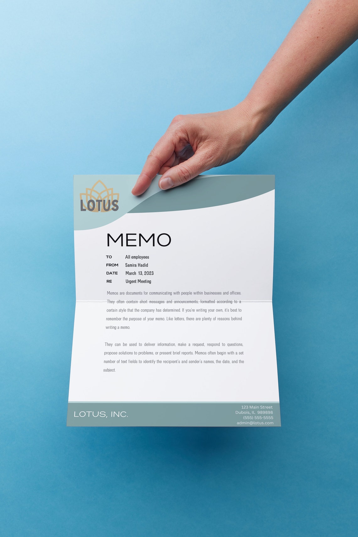 Editable Memo Template - Etsy