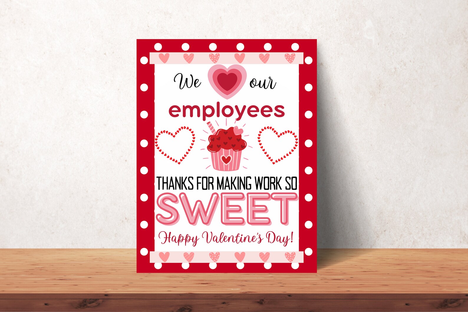 Printable Employee Valentine's Day Treat Flyer | Flyer for Valentine's ...