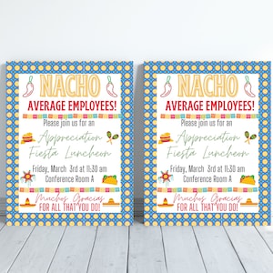 Editable Fiesta Luncheon Flyer | Employee Appreciation Lunch Flyer ...