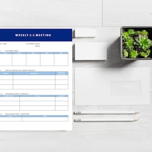 One-on-one Meeting Agenda Google Docs Form, Weekly Check-in Form ...