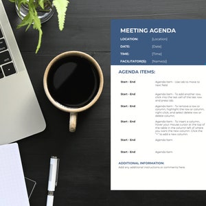 Google Docs Meeting Agenda Template, Editable Google Docs Template ...